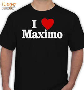 I-love-maximo Personalized Men's T-Shirt at Best Price [Editable Design ...