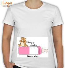 Baby-loading. Personalized Women's Cotton T-Shirt India