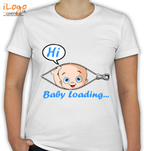 hii-baby-tshirts-loading Personalized Women's Cotton T-Shirt India
